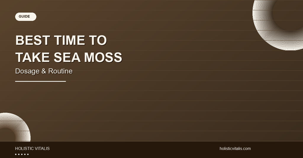 Best Time to Take Sea Moss: Dosage & Routine Guide | Holistic Vitalis