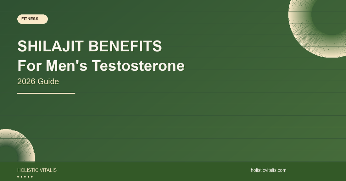 Shilajit Benefits for Men: Testosterone Guide 2026 | Holistic Vitalis